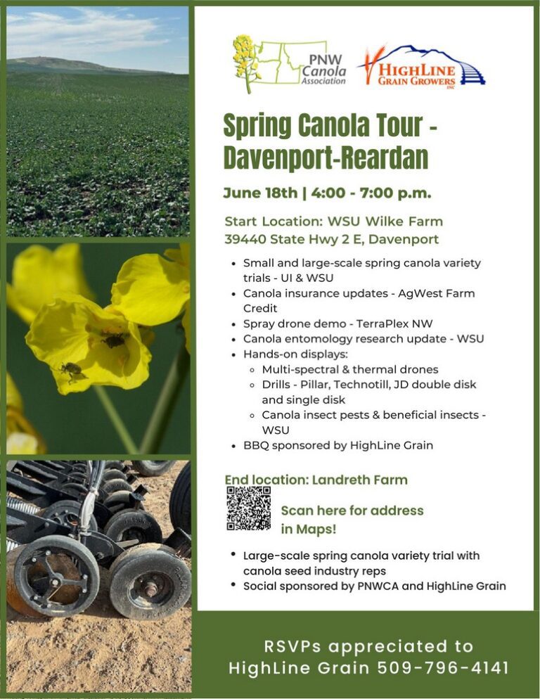 PNWCA Spring Canola tour - Reardan-Davenport - Pacific Northwest Canola ...
